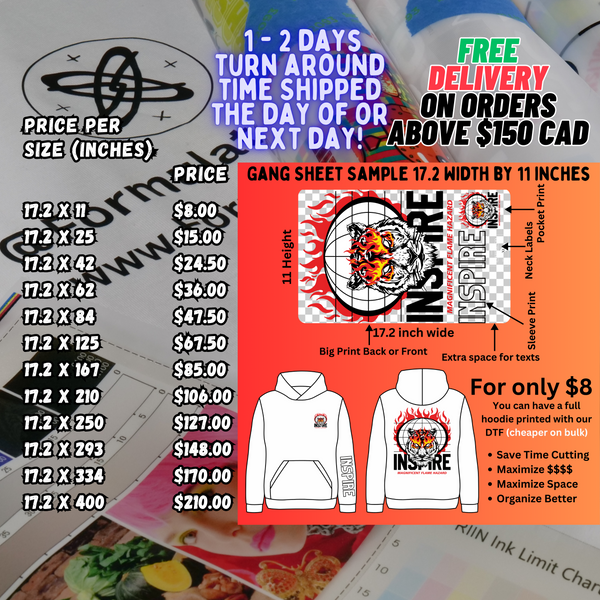 Bulk DTF Transfer Supplier in Calgary – FormulatedPrints